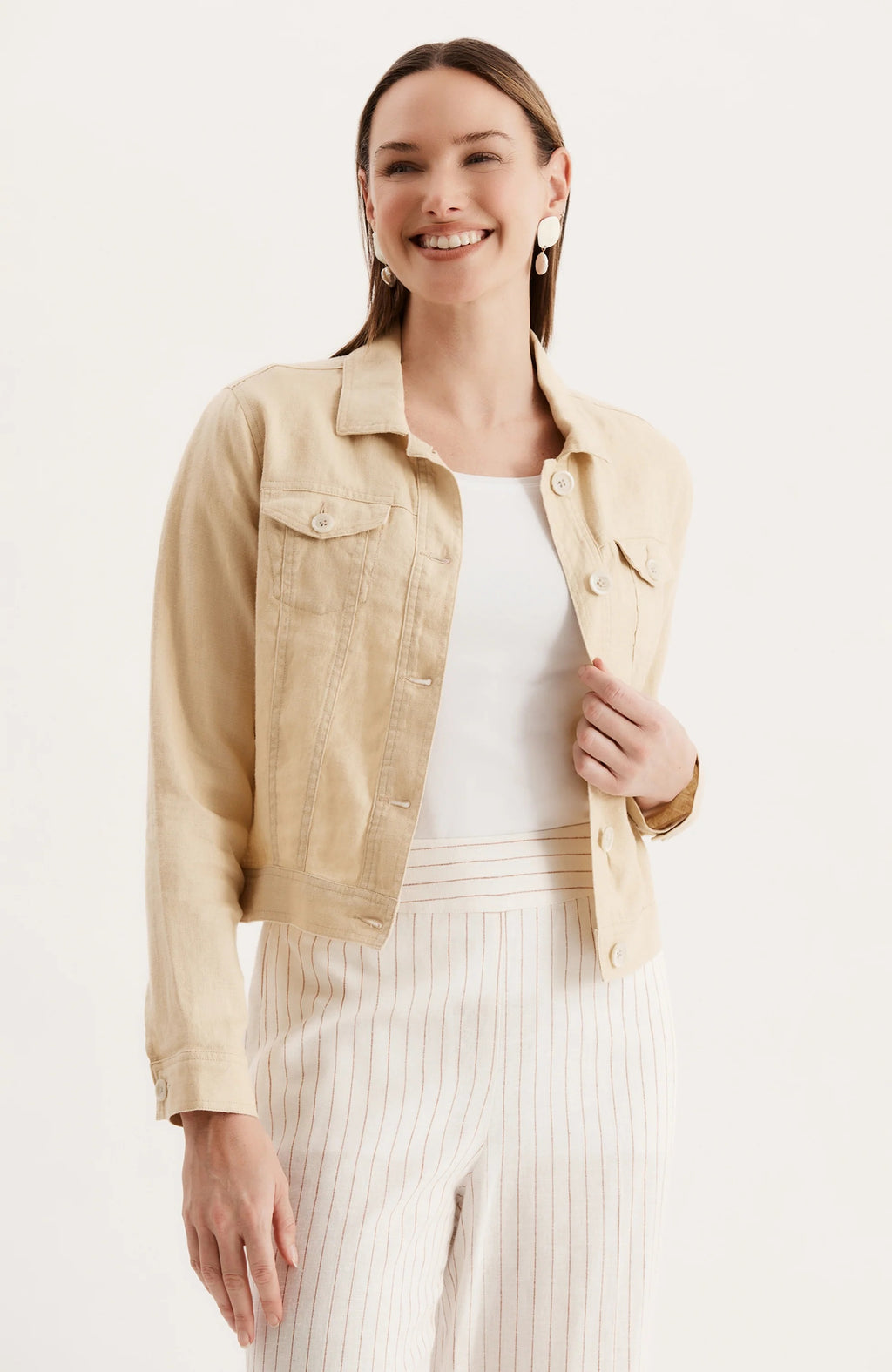 Corey Linen Jean Jacket – Monkee's of Punta Gorda